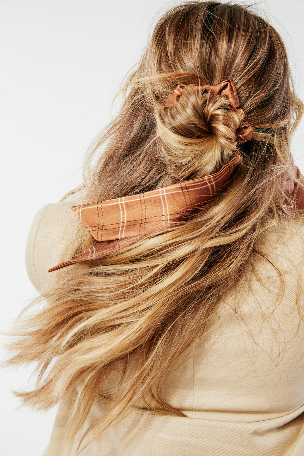 The Arden Scarf Scrunchie | Silky Fall Patterns | Low Pony Scarf | Mul ...