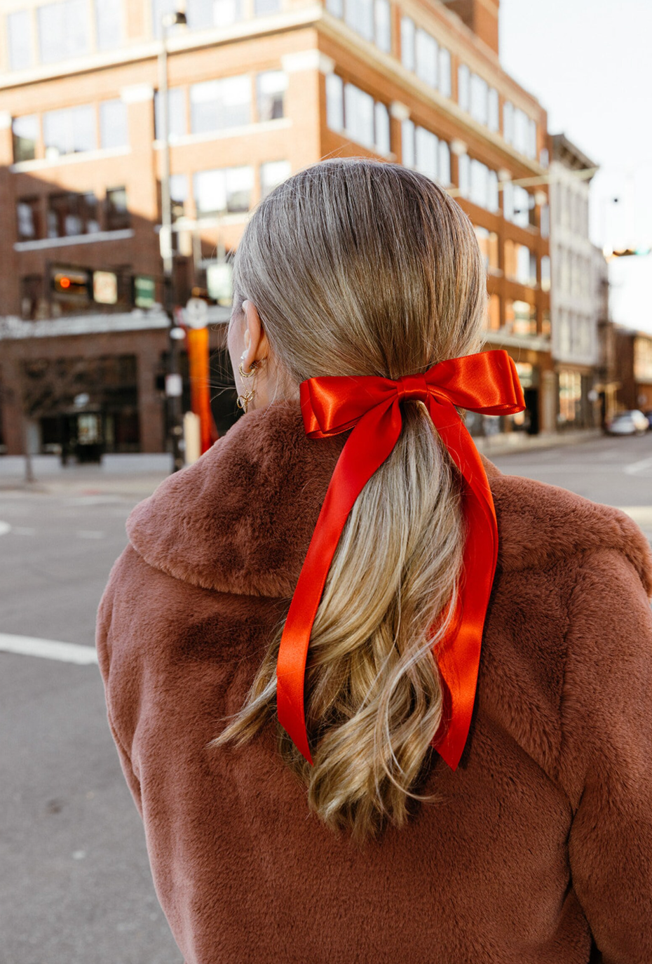 Luxe Satin Long Bow | Upscale Bows for Women | Large Bow with Long Tai ...